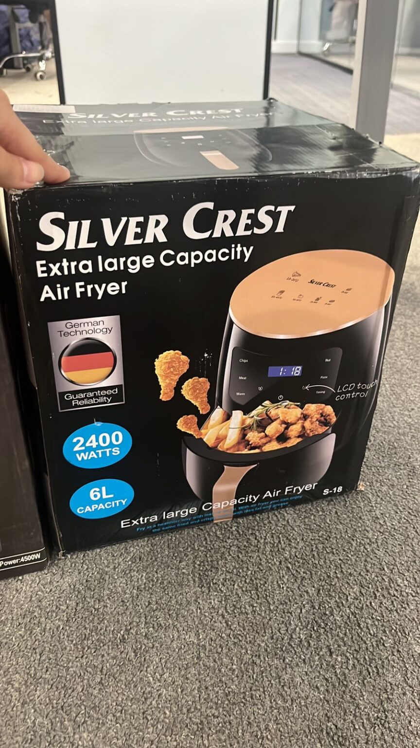 عرض قلاية هوائية 6 Silver Crest Liter Black + قالب سيليكون للأير فراير ...